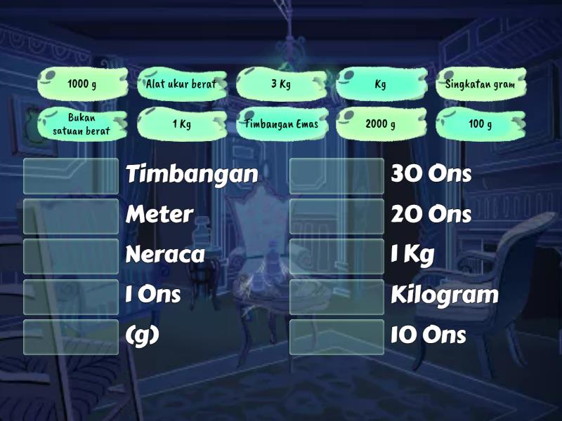 Satuan Ukuran Berat - Match up