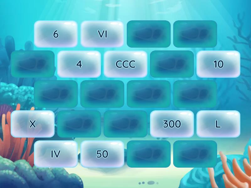 NÚMEROS ROMANOS - Matching pairs