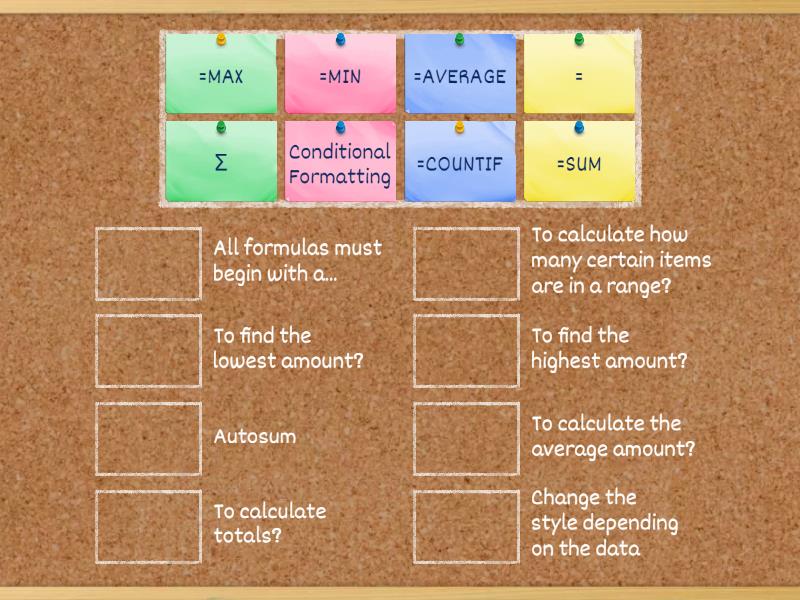 Spreadsheet Formula - Match up