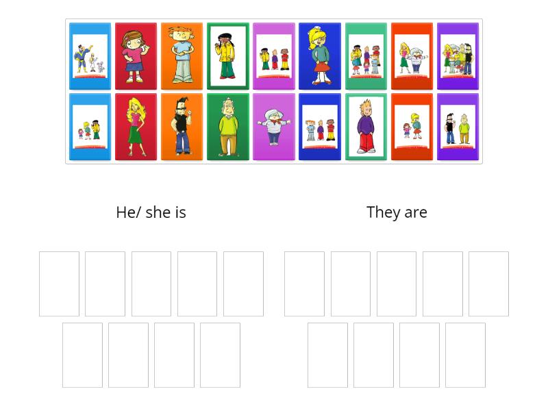 He/ she/ they - Group sort