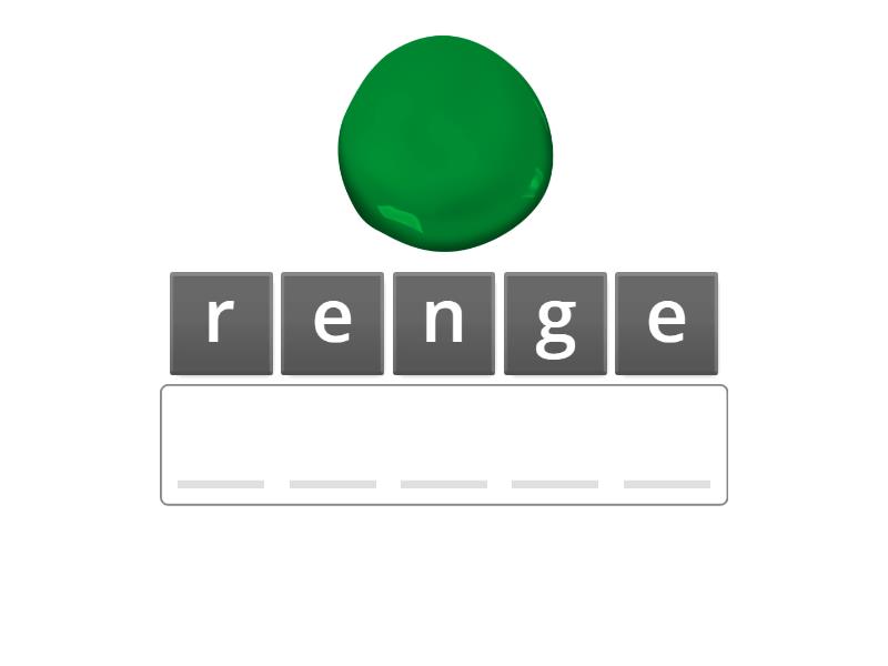 colors spelling - Anagram