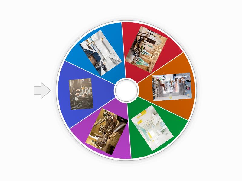Rooms in the House - Spin the wheel