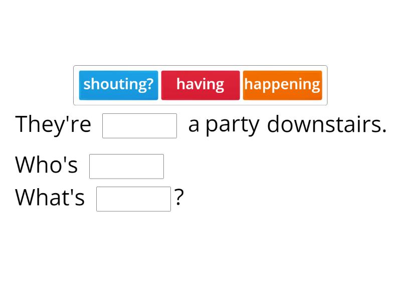 5B - Present Continuous - Complete the sentence