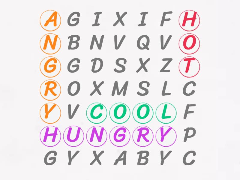 teka teki huruf - Wordsearch