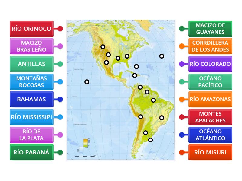 RELIEVE AMERICA - Labelled diagram