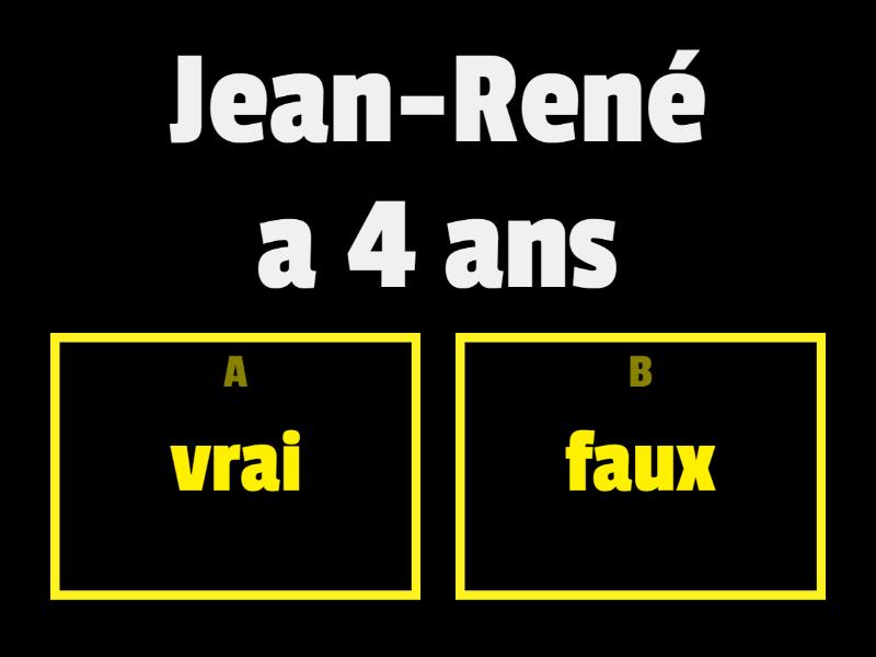 vrai ou faux - Quiz