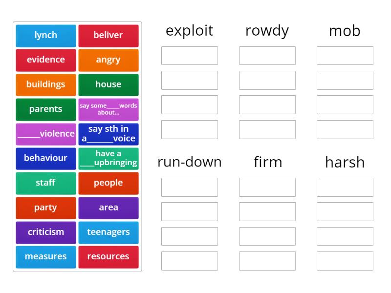 Roadmap C1 Lesson 2C Collocations - Group sort