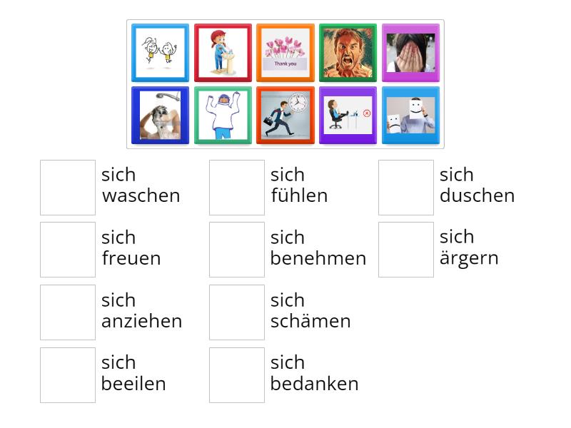 Reflexive Verben Match Up