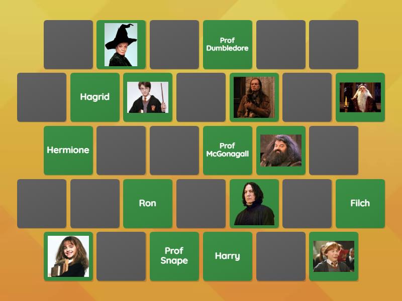 Harry Potter characters - Matching pairs