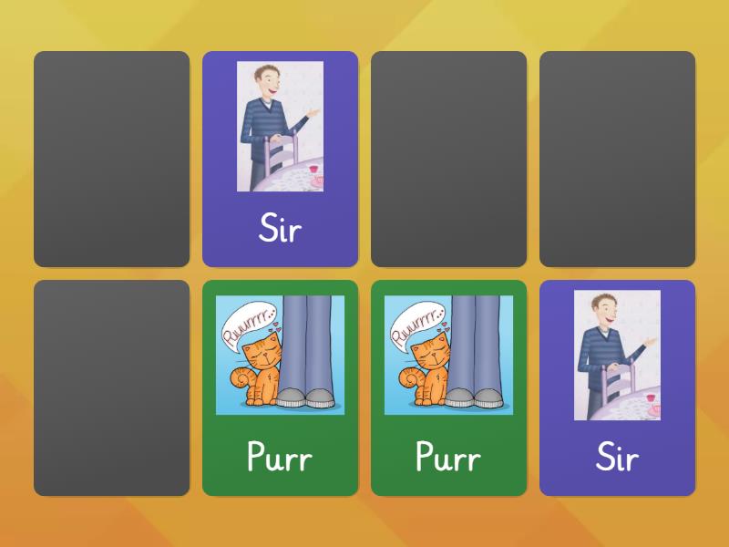 final /er/ syllable level - Matching pairs