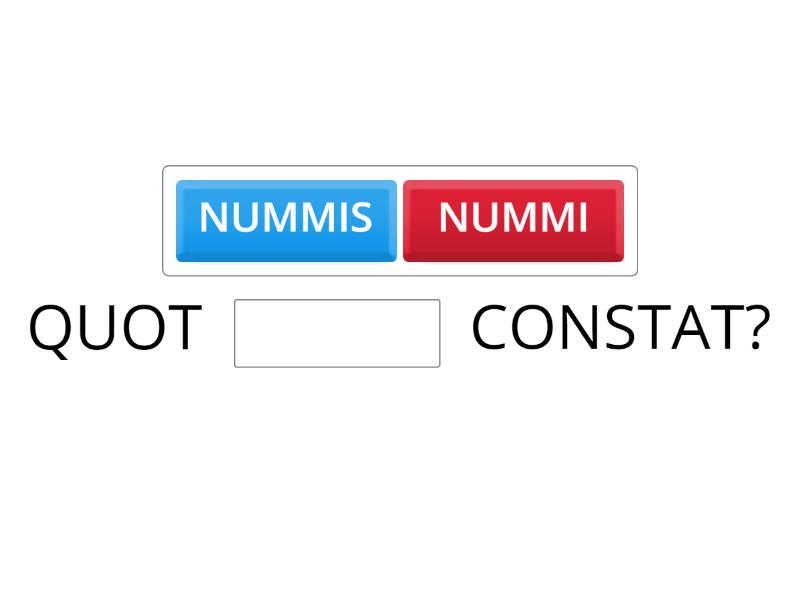 QUOT CONSTAT? - Complete the sentence
