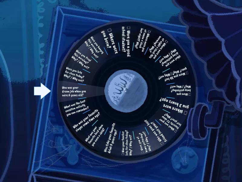 BE QUESTION STRIPS - Spin the wheel