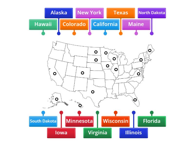 English C States Labelling - Labelled diagram
