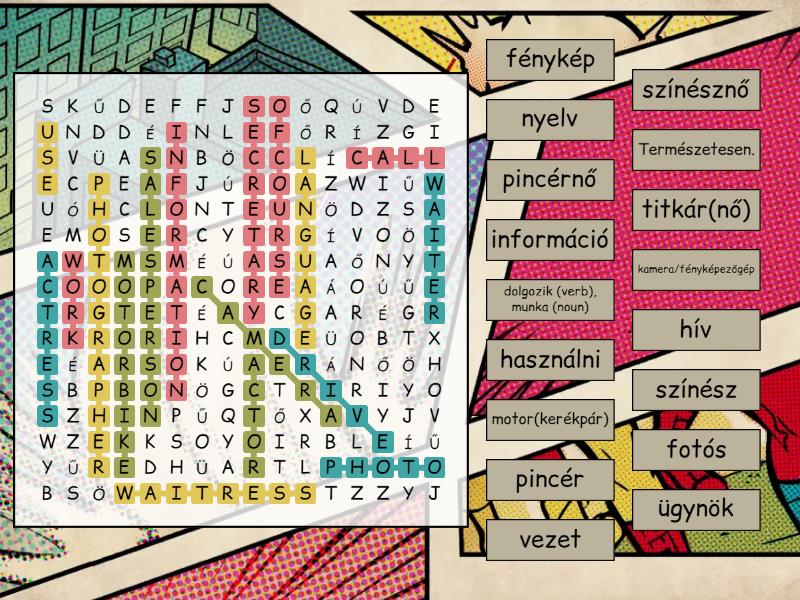 Unit 1c - Vocabulary - Sopa de letras