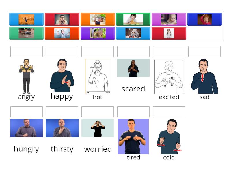 Feelings in BSL - Match up