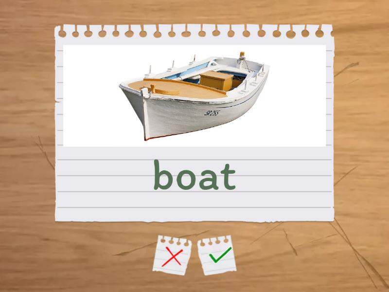 Words for transportation - Flash cards