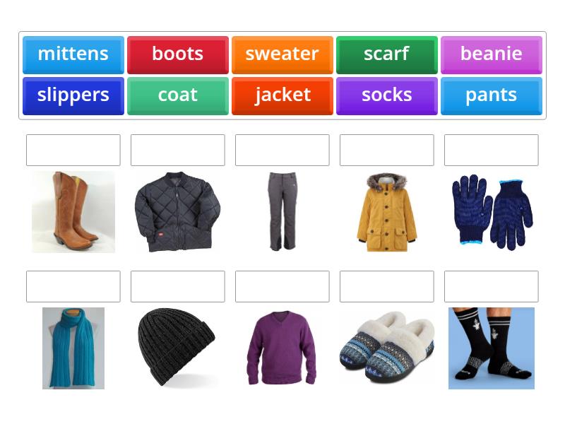 Winter clothes - Match up