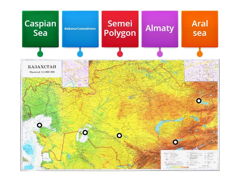 Environment problems in Kazakhstan - Labelled diagram