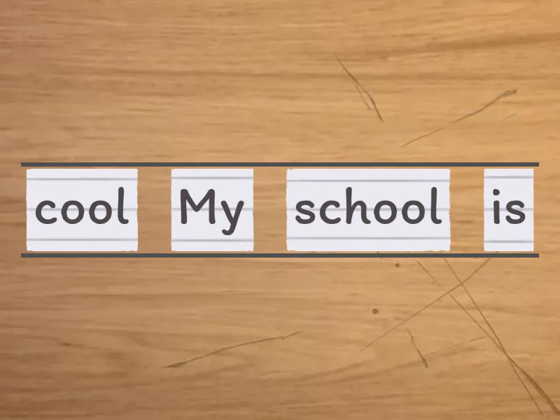 WE CAN3 MY SCHOOL IS COOL L1 - الترتيب