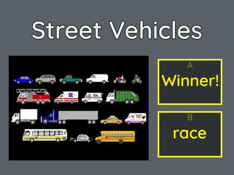 The Kids' Picture Show Vehicles! - اختبار تنافسي