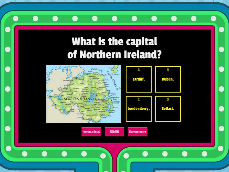 Northern Ireland Quiz - Gameshow quiz