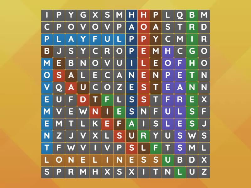 Year 2 suffixes (ment, ful, ness, and less) word search - Sopa de letras