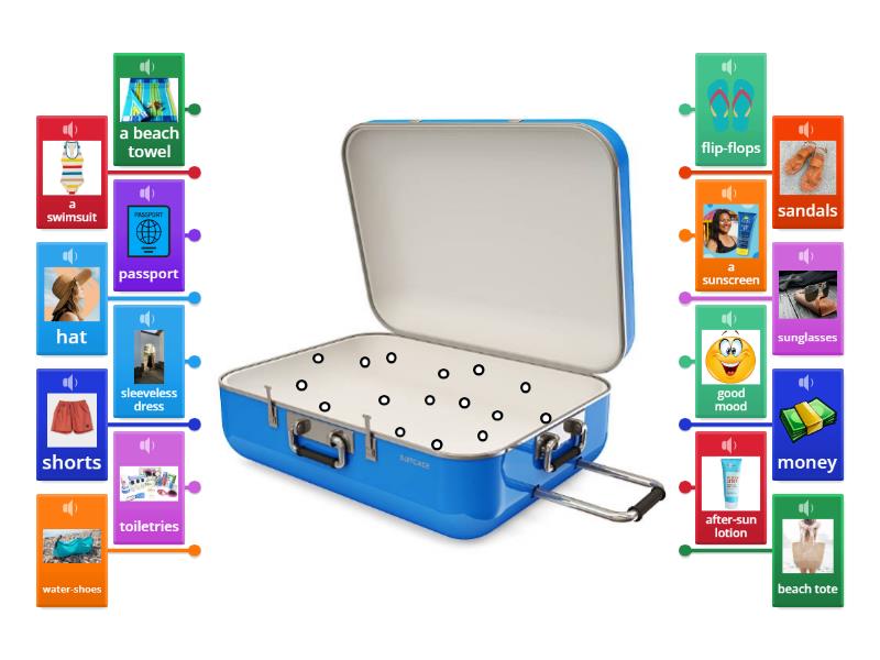 Summer Suitcase - Labelled diagram