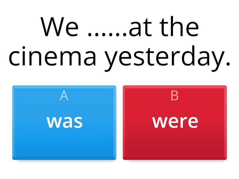 Past tense - was / were - Cuestionario