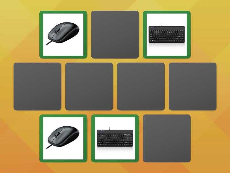 JUEGO DE LA MEMORIA PARTES DE LA COMPUTADORA - Matching pairs