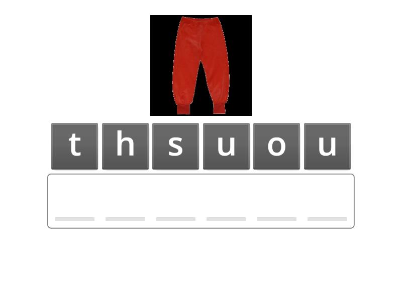 Vaatteet 1 - Anagram