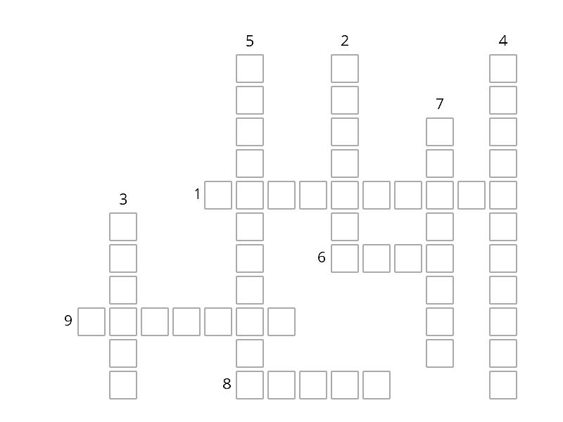 Kids box 5 unit 1 (TV program) - Crossword