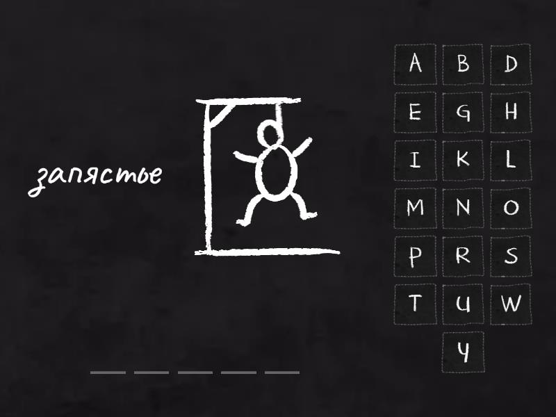 Parts of the body - Hangman