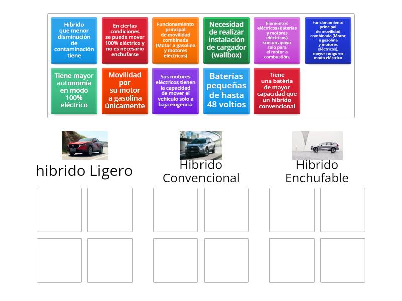 Tipos de hibridos y sus caracteristicas - Group sort