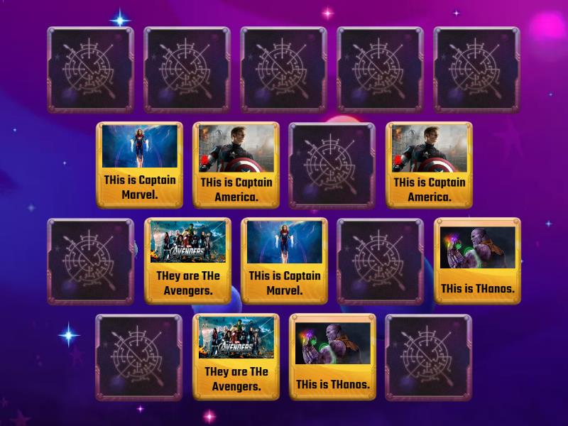 TH Marvel - Matching pairs