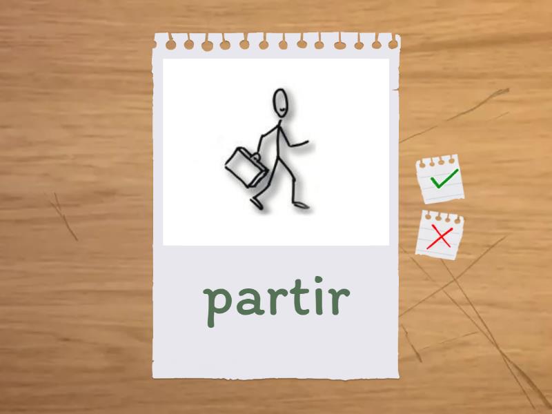 Bilde das passé composé mit allen 6 Personalpronomen! - Flash cards