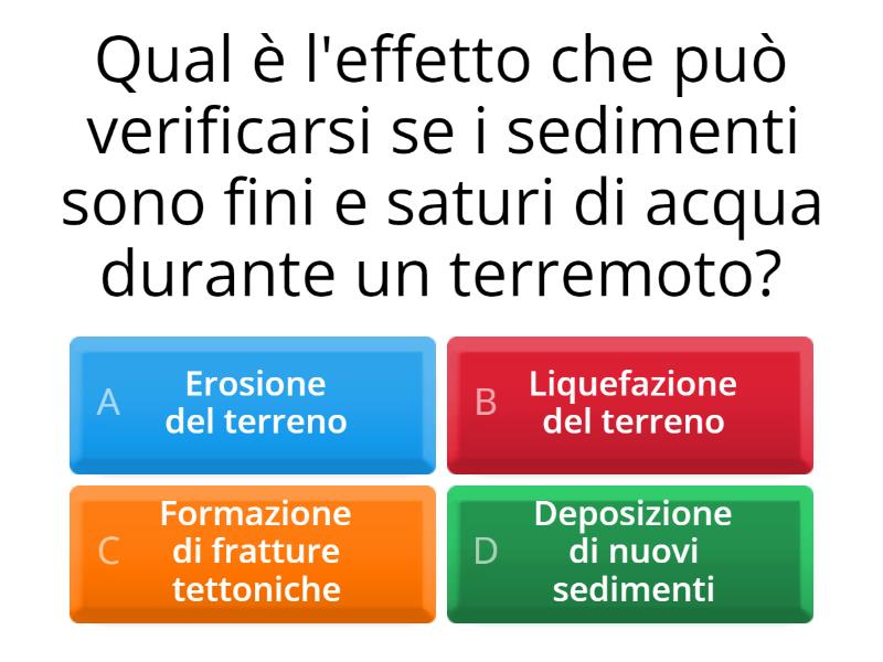 scienze della terra - Quiz