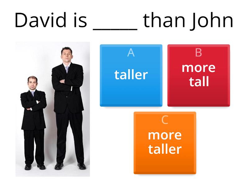 Comparatives - Cuestionario