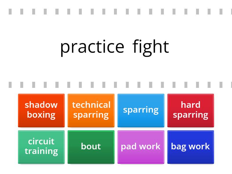 boxing terminology - Find the match