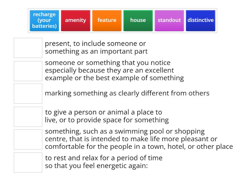Modern workplace amenities - Match up