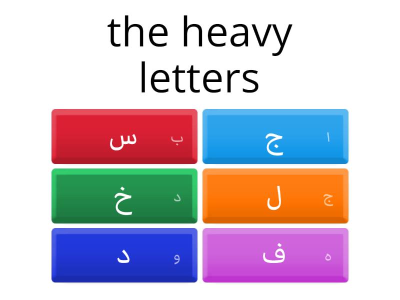 the heavy letters - Cuestionario