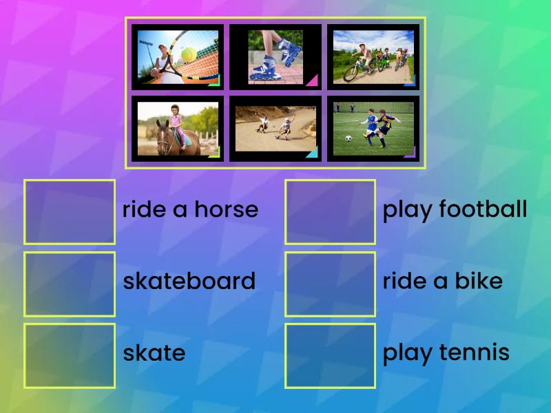 FF2 U3 I can ride a bike - Match up