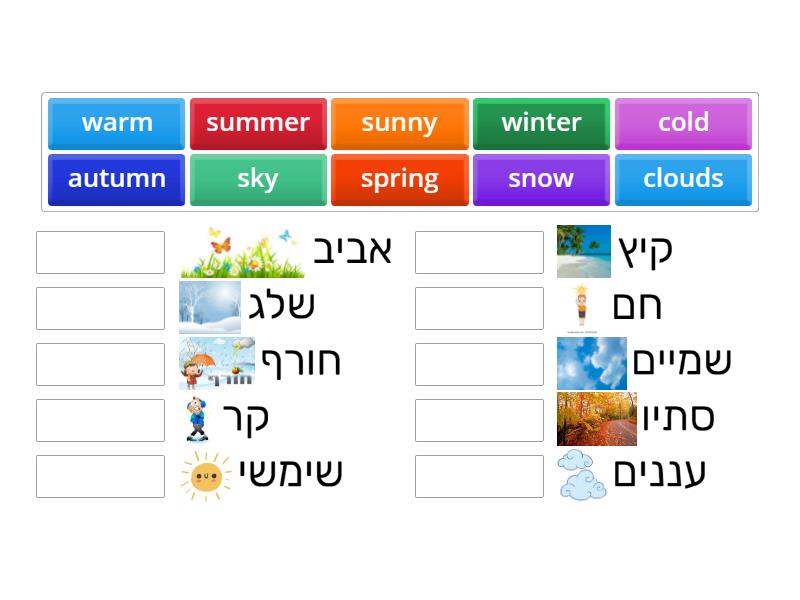 weather -Jet 2 - unit 2 - Match up
