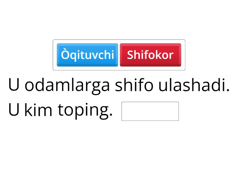 Kasblar - Complete the sentence