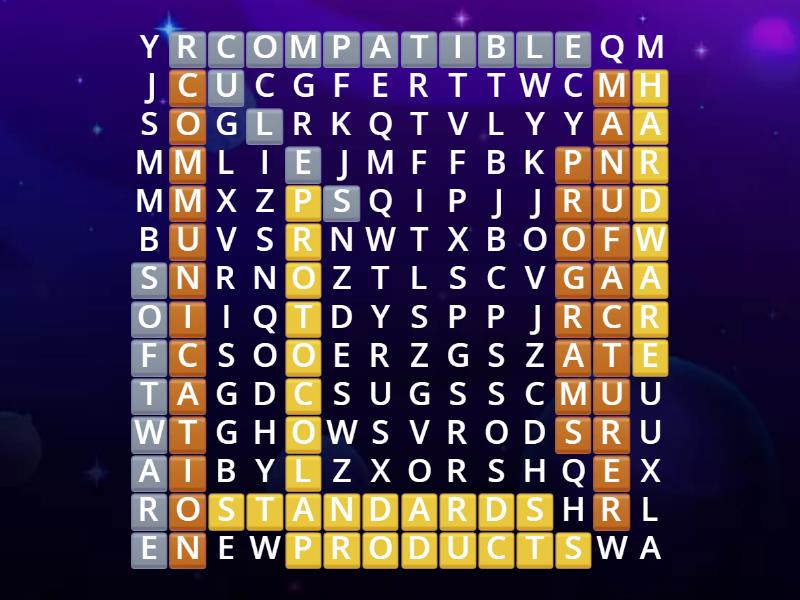 standards - Wordsearch