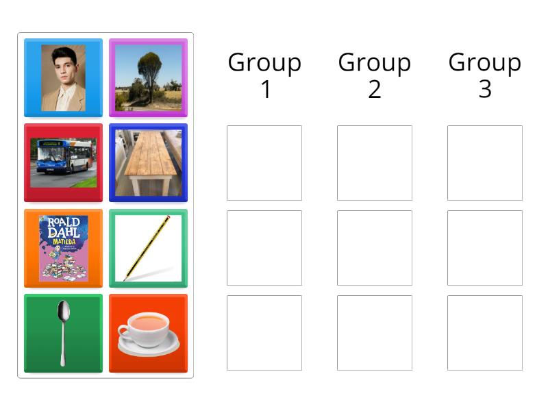 sort and group according to size - Group sort