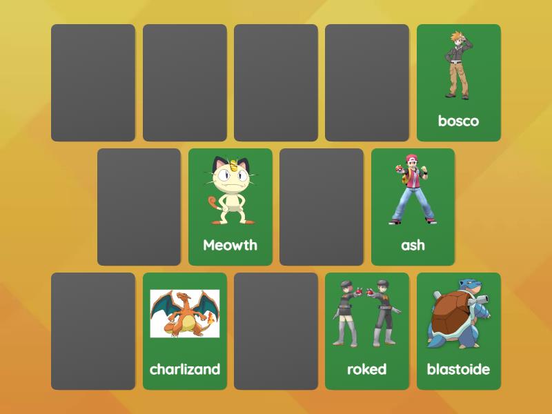 pokemon - Matching pairs