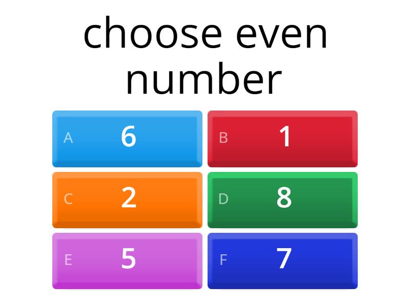 odd and even - Quiz