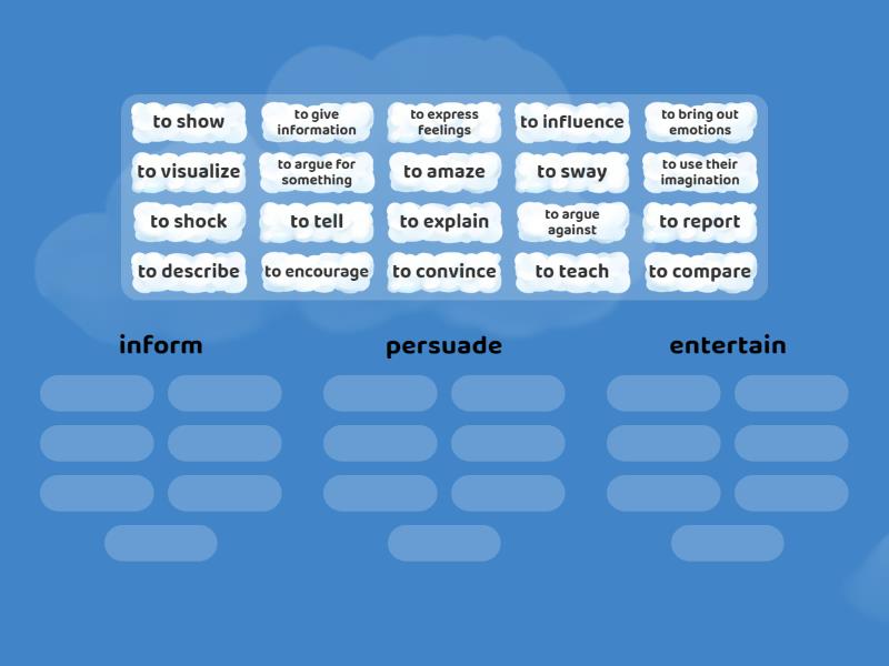 author's purpose - Group sort