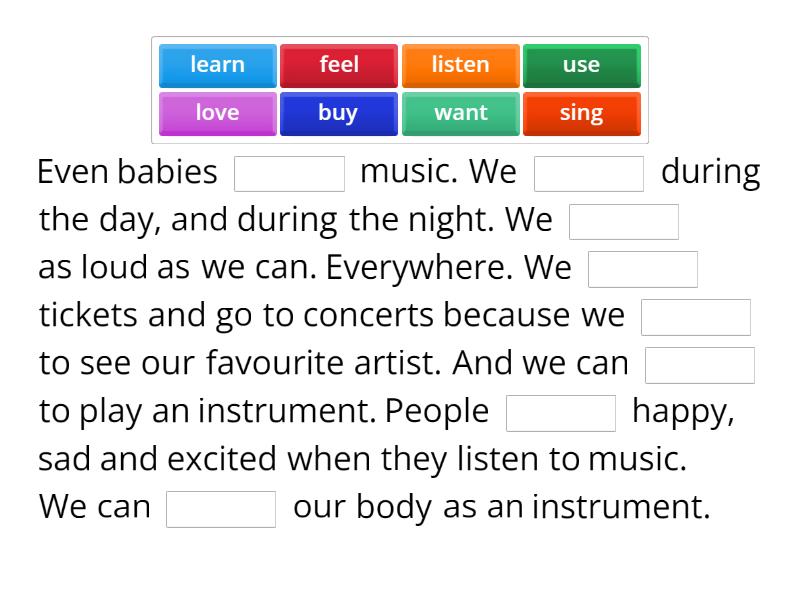 Music - Missing word