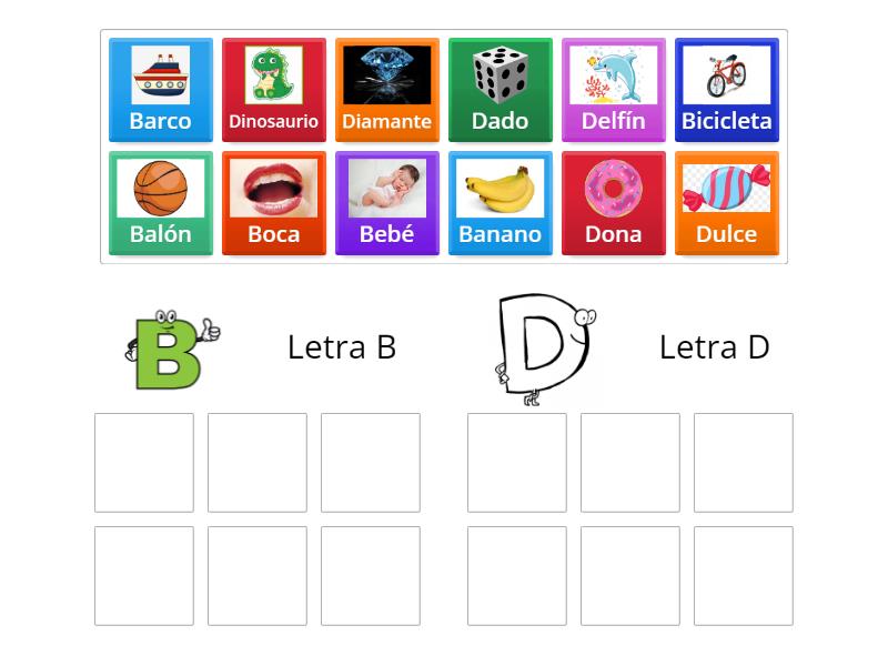 Identifica la B - D - Group sort